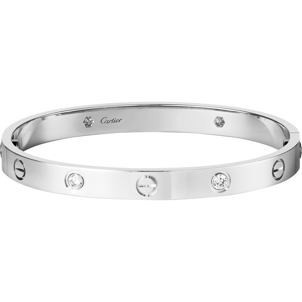 B6070120 Pulseira LOVE, Modelo Tradicional, 4 Diamantes - Cartier