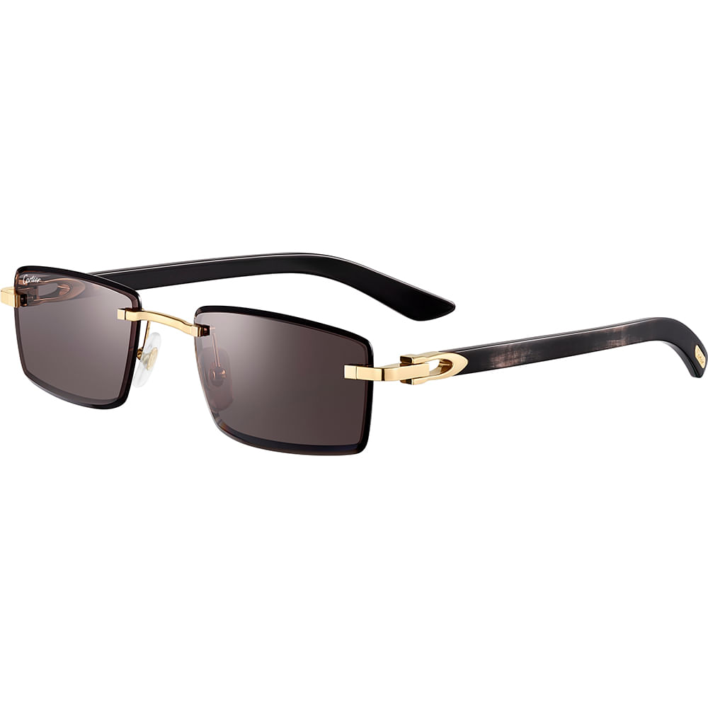 ESW00758 ÓCULOS DE SOL COM MOTIVO C DE CARTIER ALONGADO - Cartier